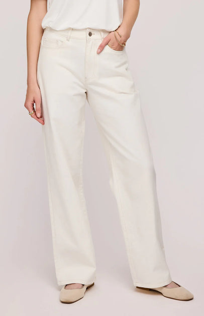 *PRE ORDER* GENTLE FAWN EVERETT PANTS - WHITE – On Trend